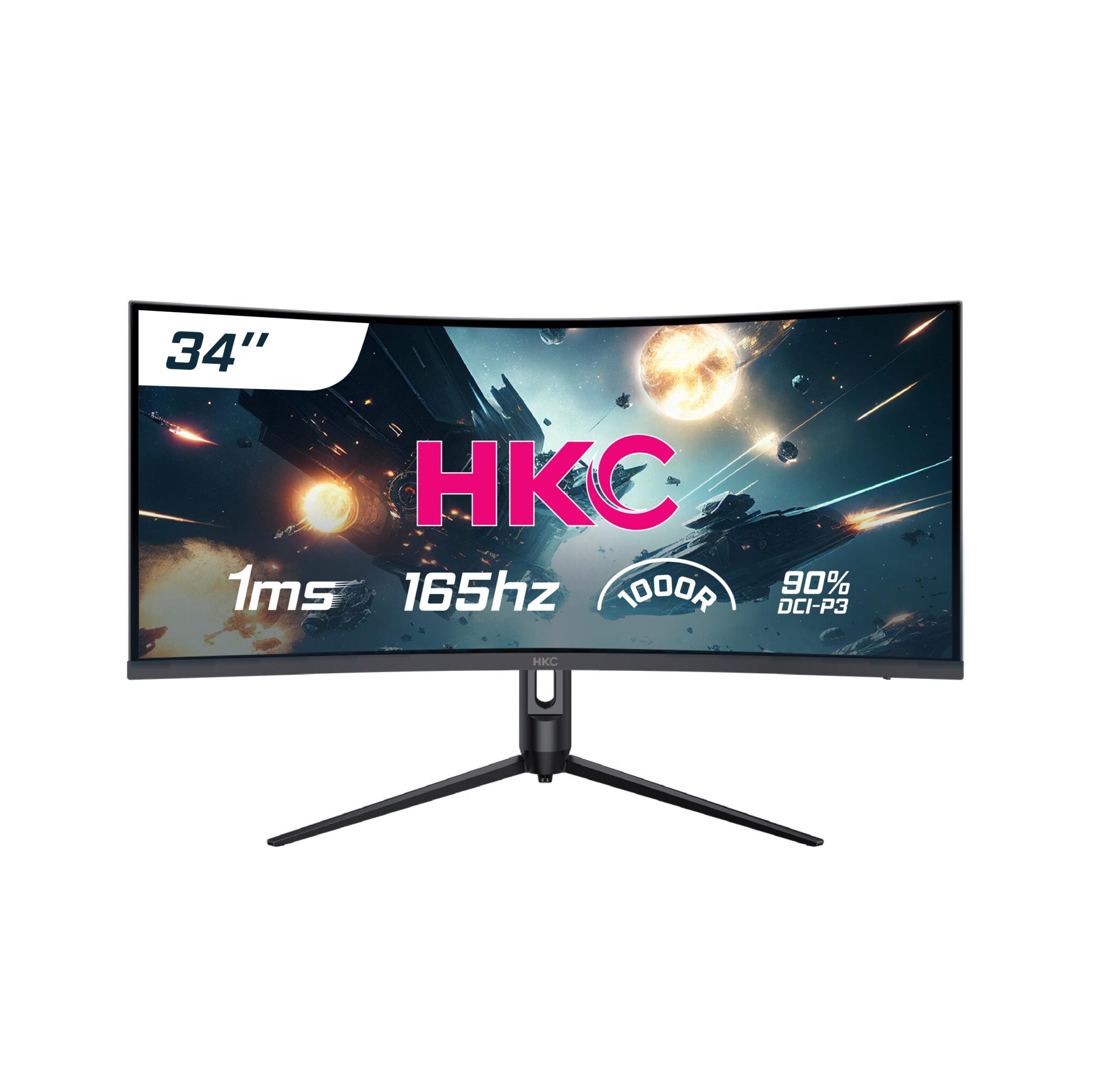Màn Hình Cong 34" HKC MG34H18Q , WQHD, 165Hz, 1000R, Loa - HKC Việt Nam